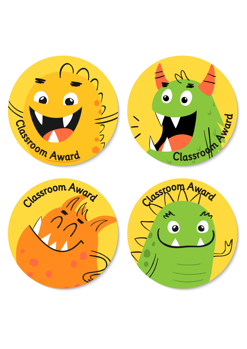 Classroom award stickers – doodle education