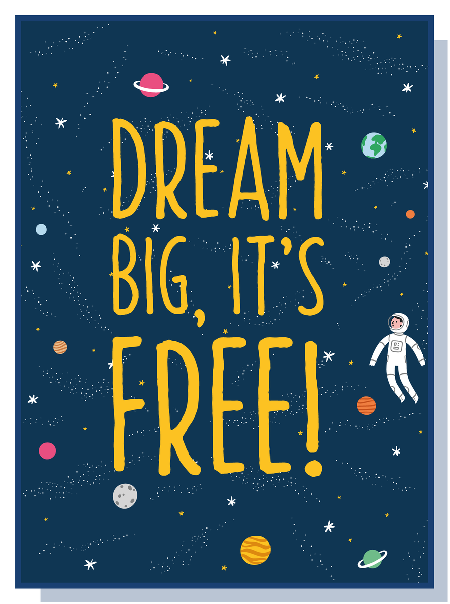 Dream big! poster – doodle education