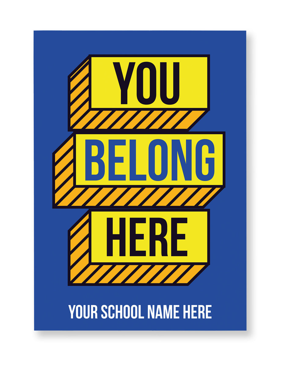 You belong here poster – doodle education