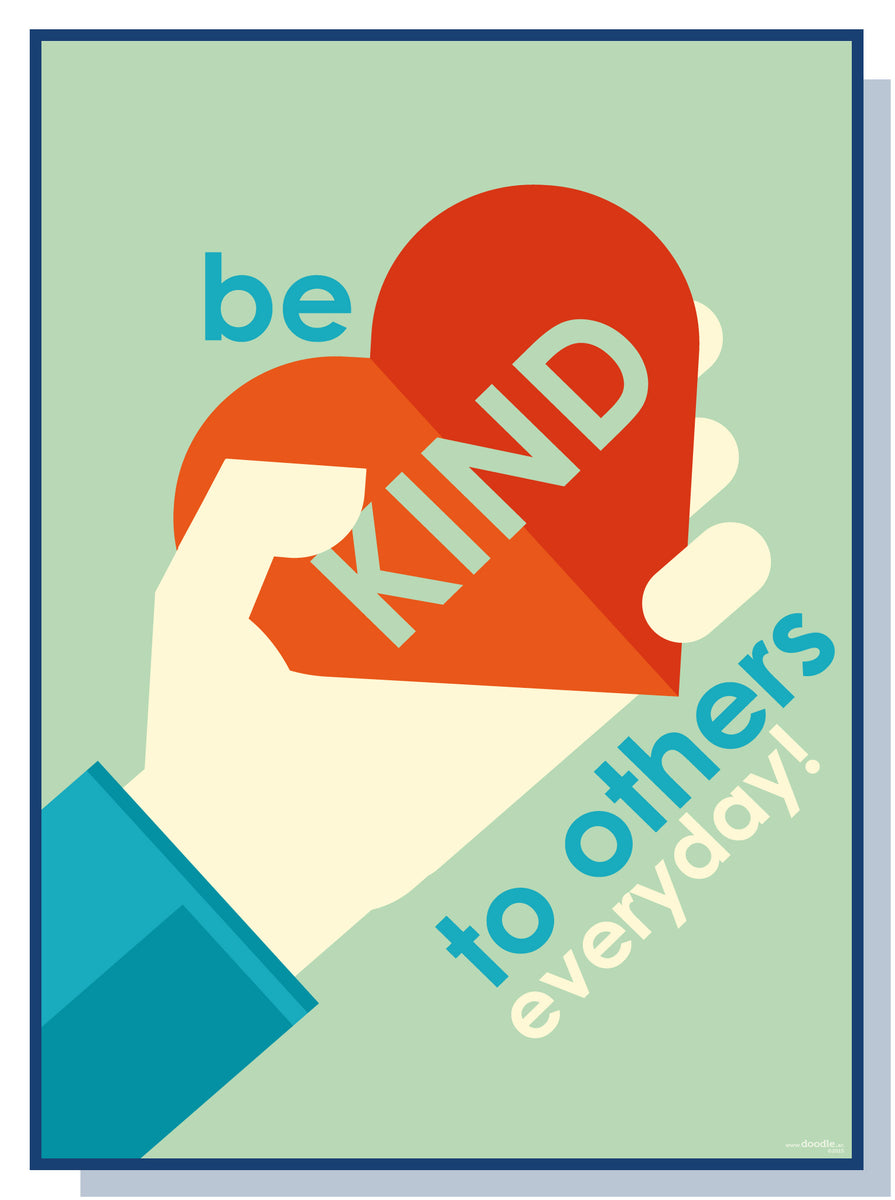 Be kind... poster – doodle education