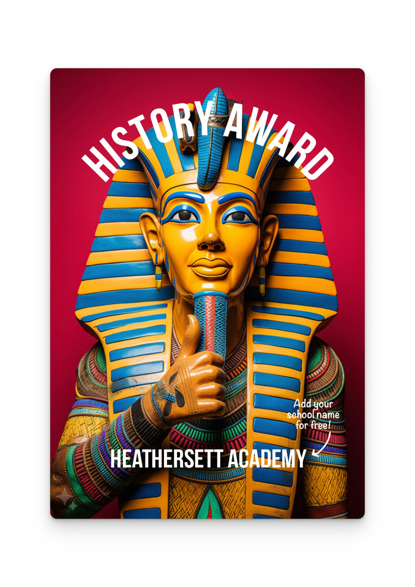 Pharoah history award postcard – doodle education