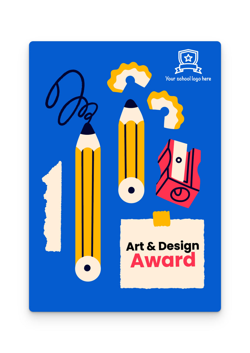 Art & design award postcard – doodle education