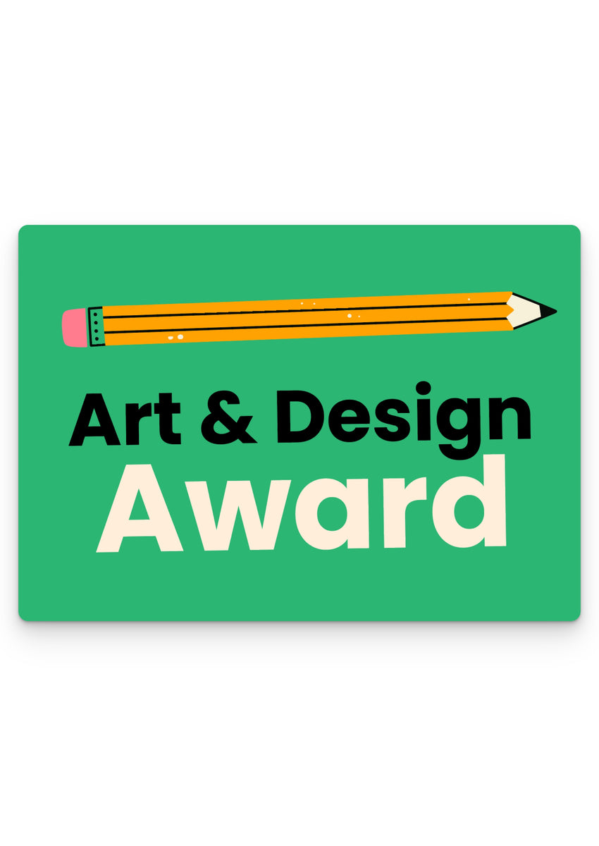 Design award pencil postcard – doodle education