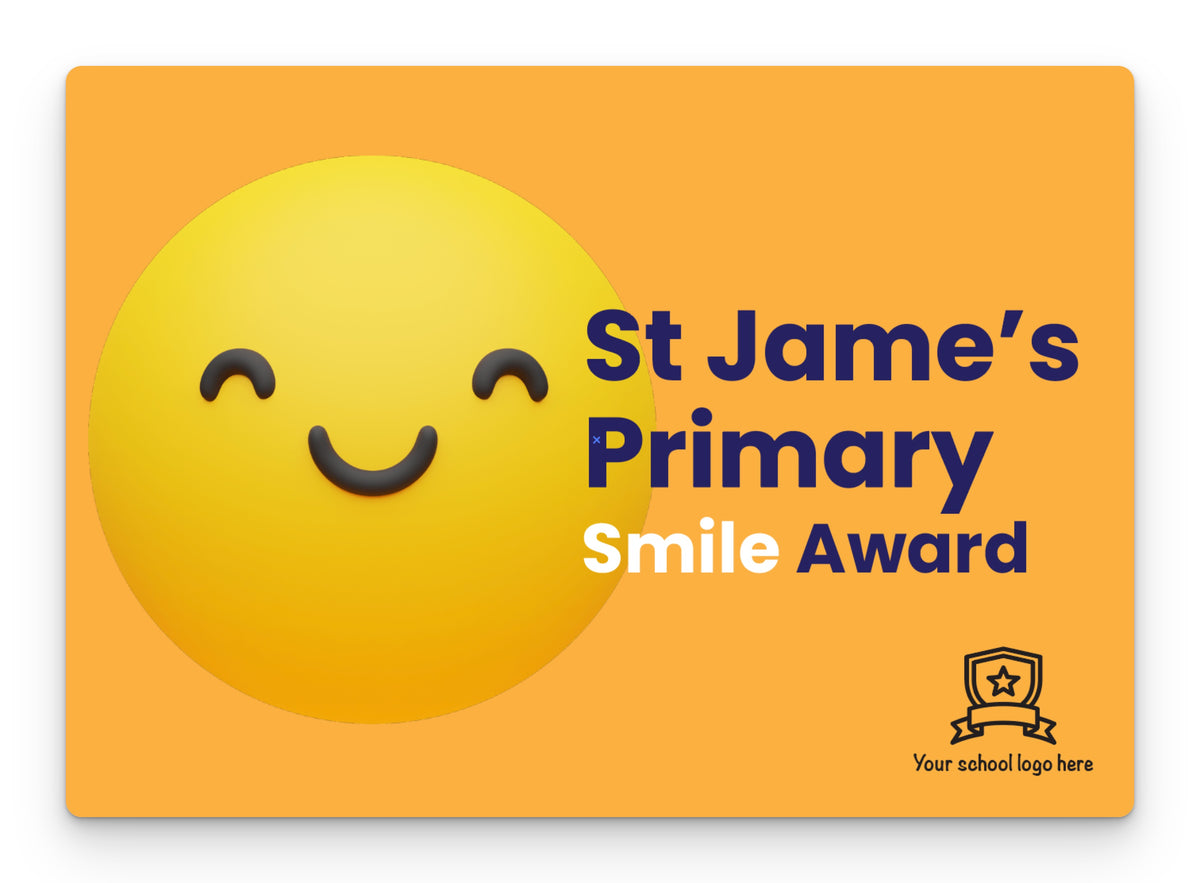 Smile award 2 postcard – doodle education