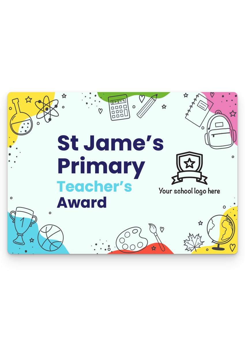 Teachers award postcard 3 – doodle education