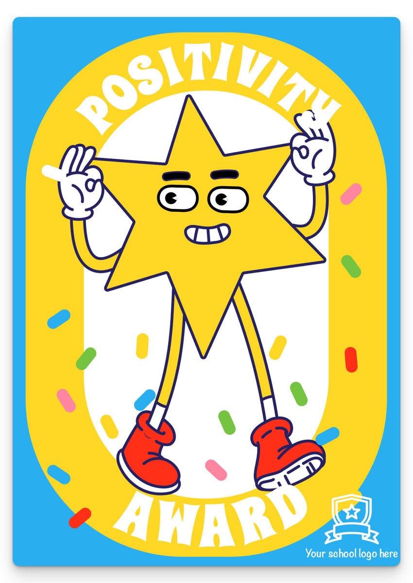 Positivity award postcard 3 – doodle education