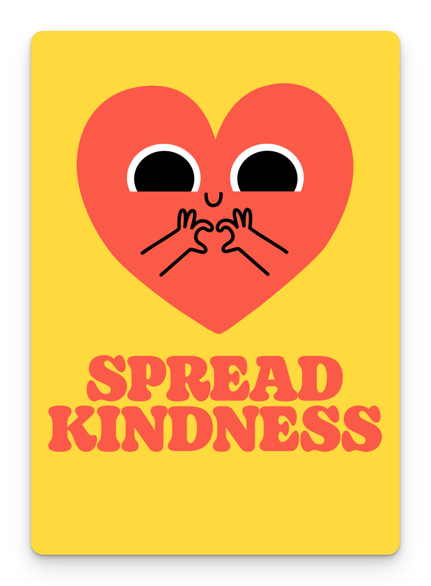 Spread kindness postcard – doodle education