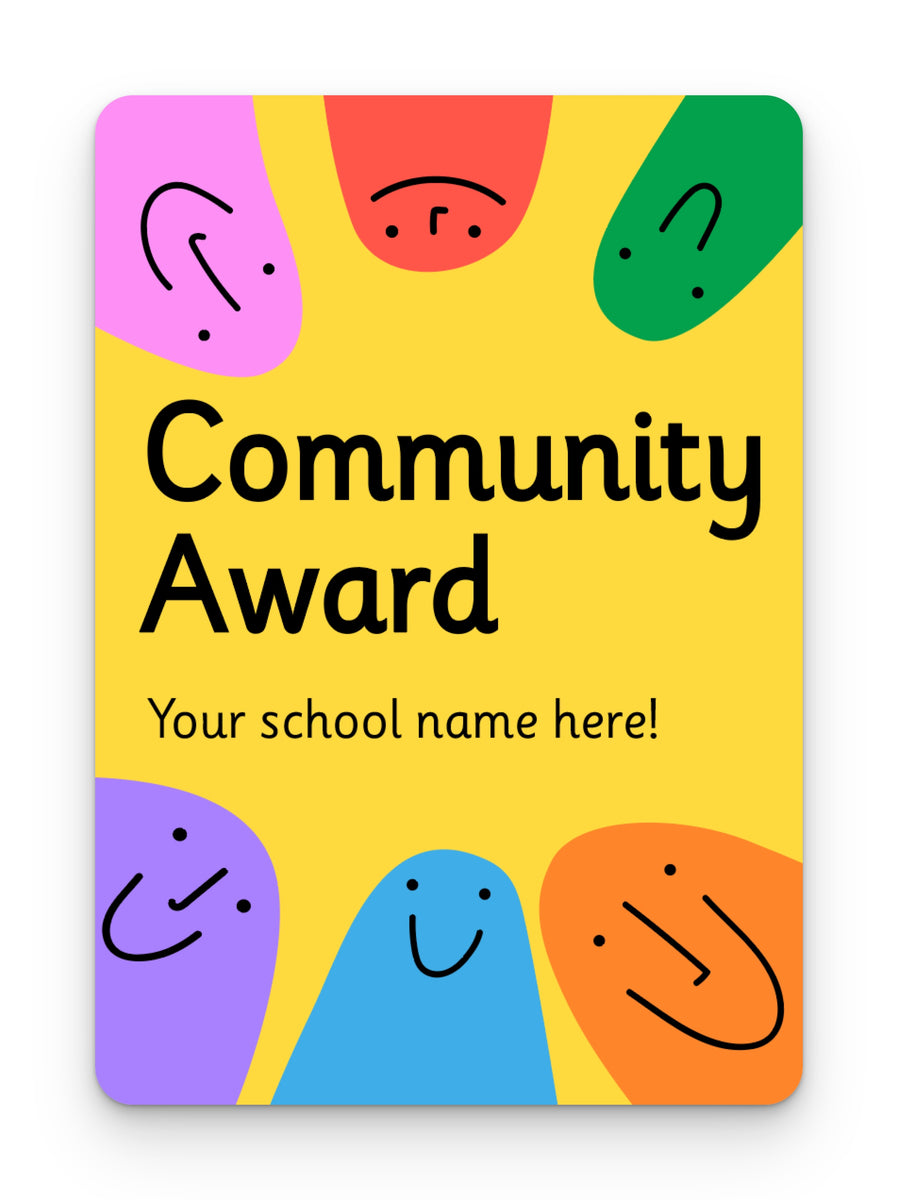 Community award postcard – doodle education