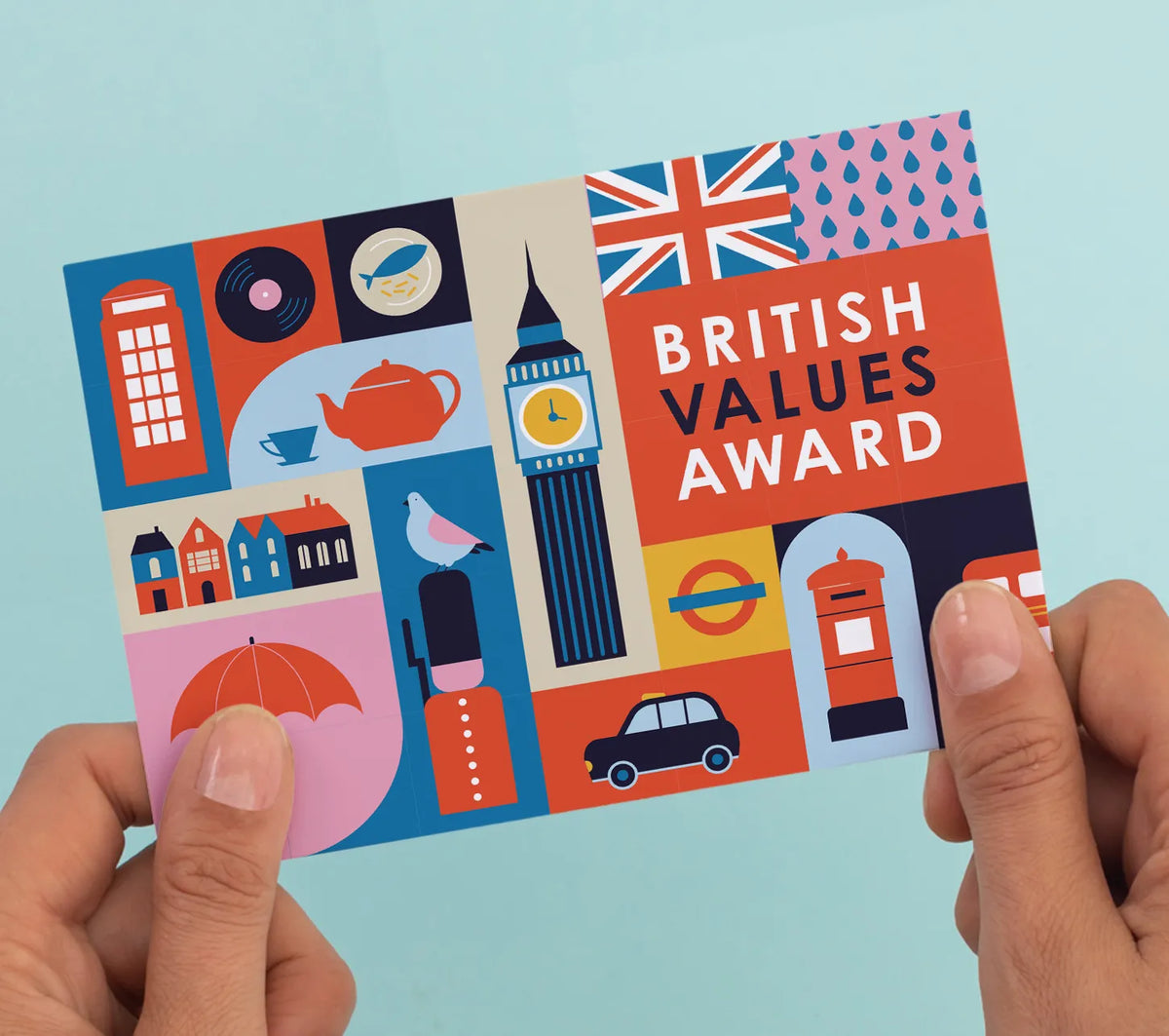 British values award postcards – doodle education