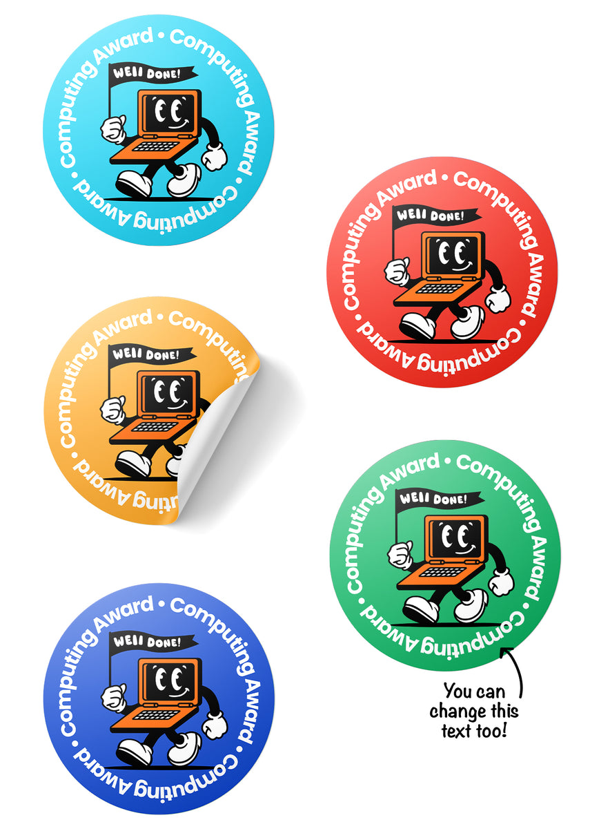 Computing Award Stickers – doodle education