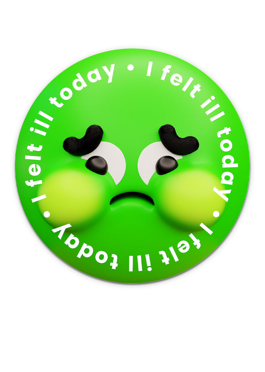 Ill Today Stickers – doodle education