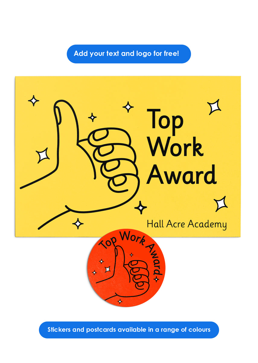 Top work stickers – doodle education