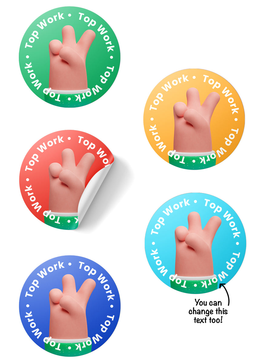 Top Work Award Stickers – doodle education