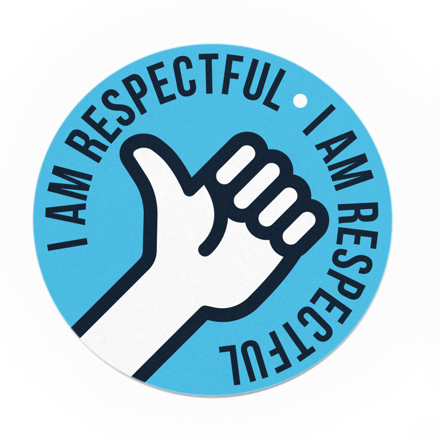 I am respectful stickers – doodle education