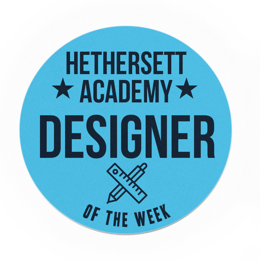 Designer of the week stickers – doodle education