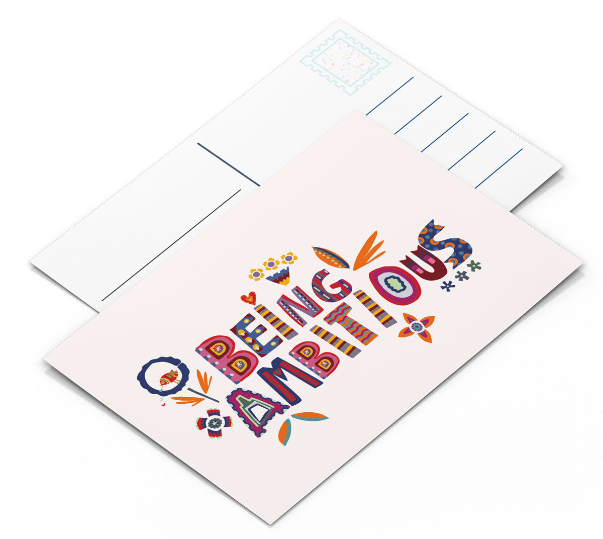 Being ambitious postcard – doodle education
