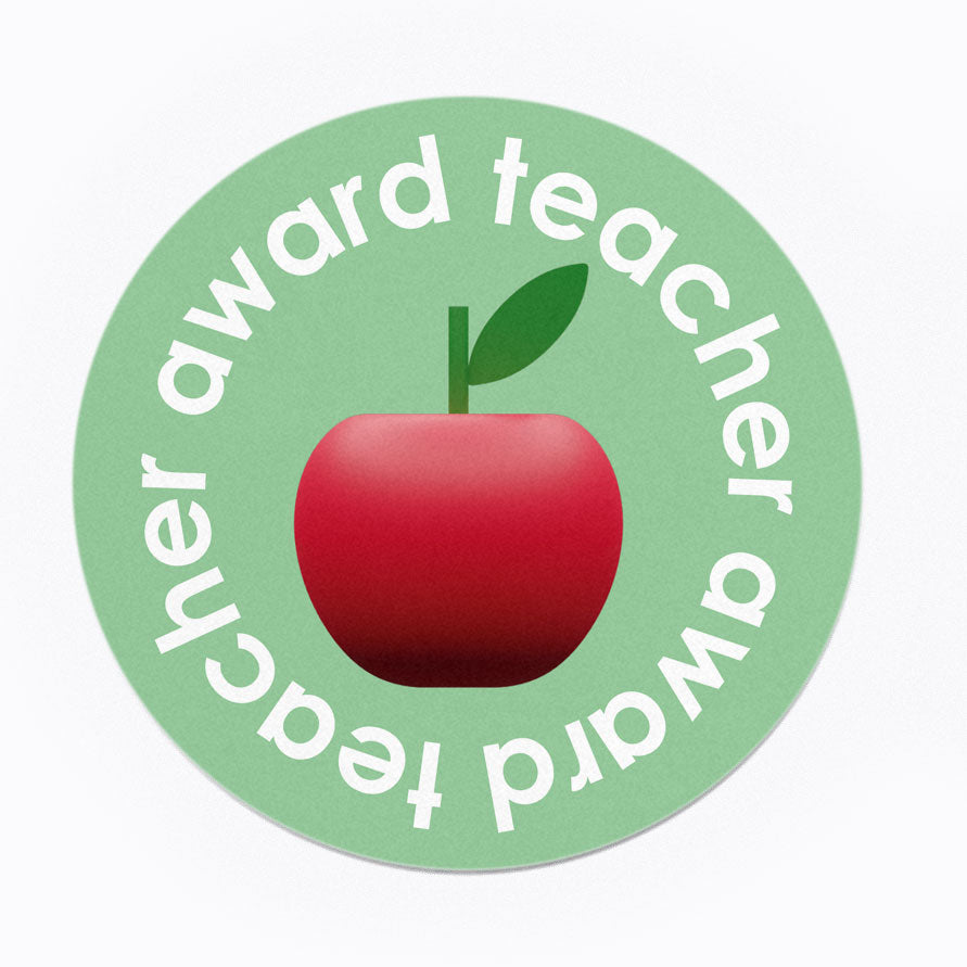 Apple Teacher Award Stickers – doodle education