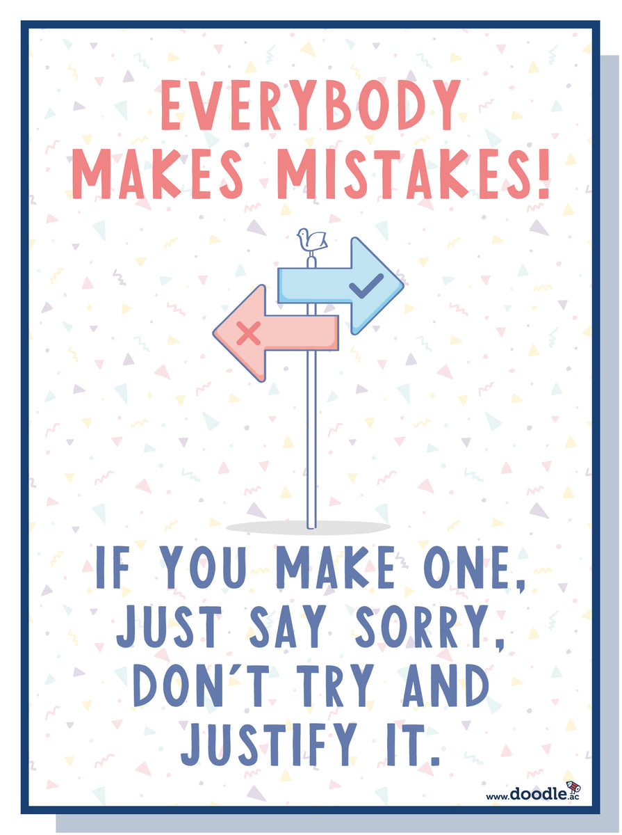 Mistakes poster – doodle education