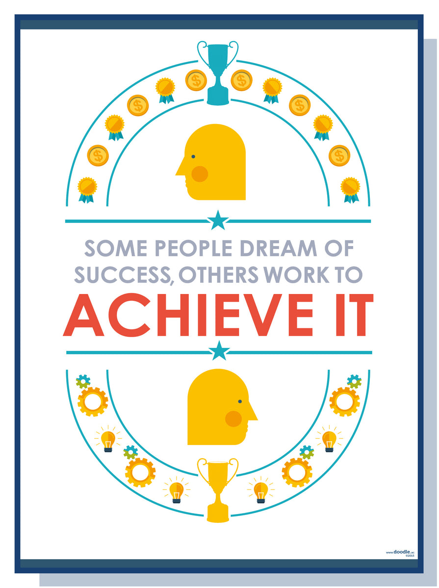 Achieve it! poster – doodle education