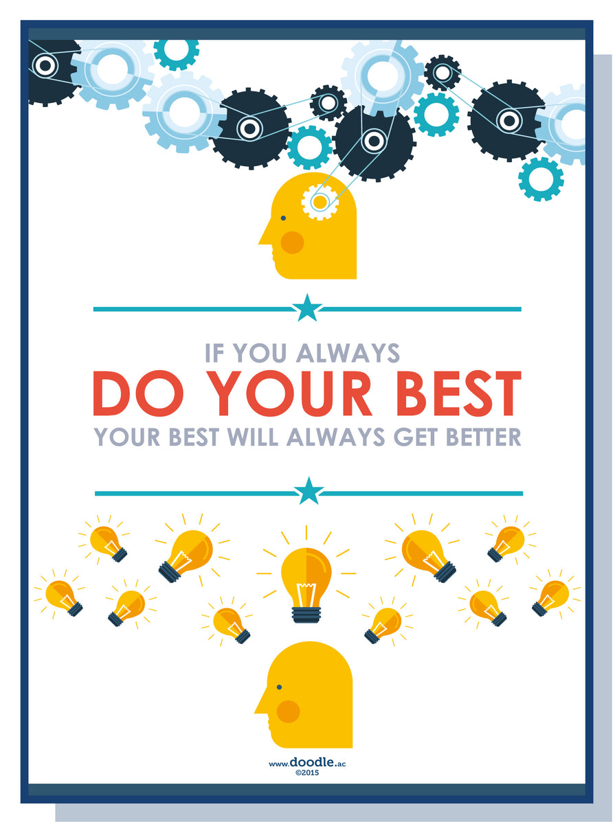 Do your best! poster – doodle education