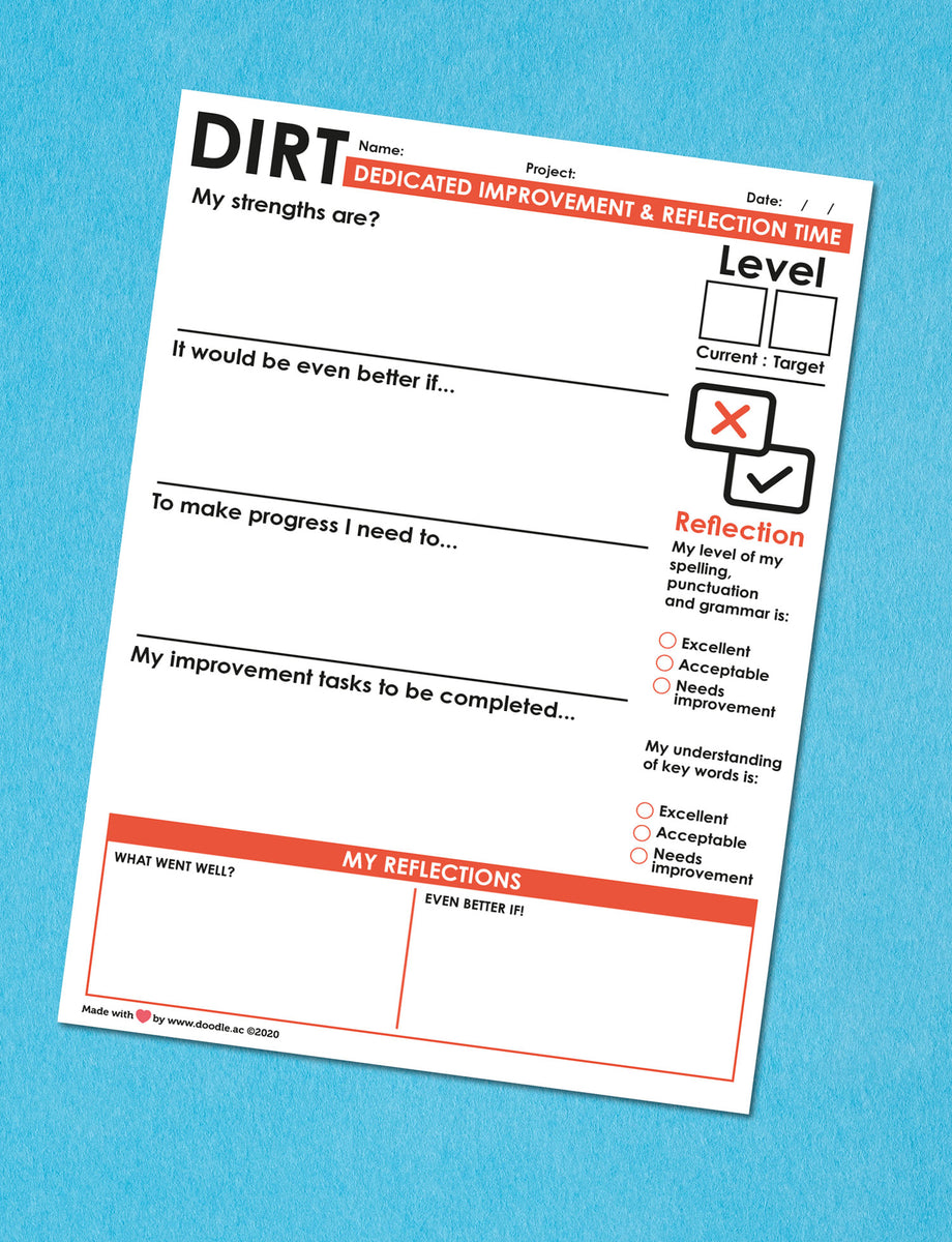 DIRT Sheet Download – doodle education