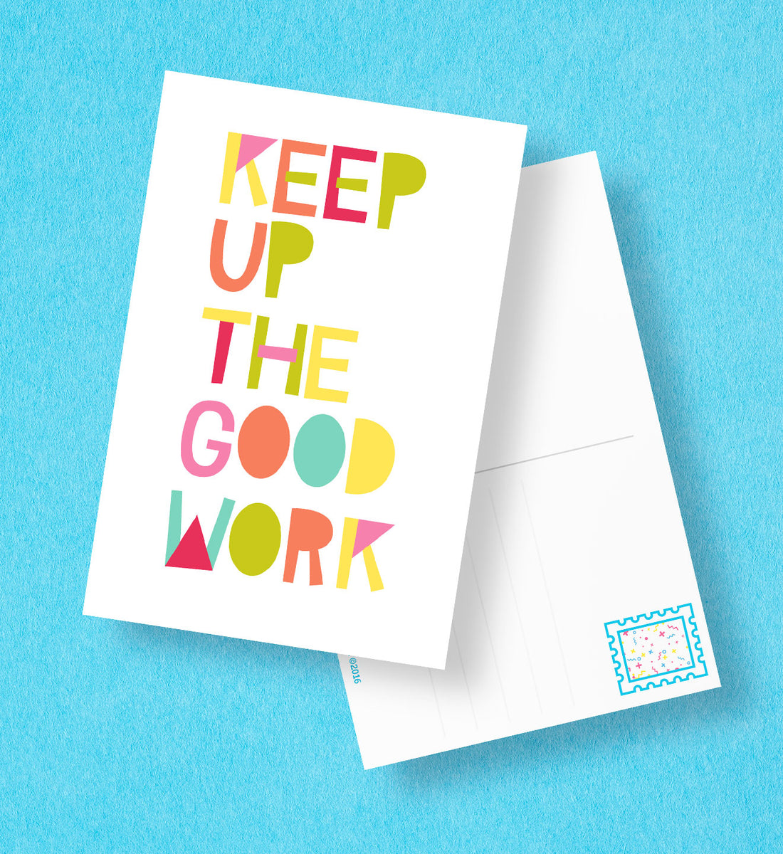 Keep up the good work postcards – doodle education