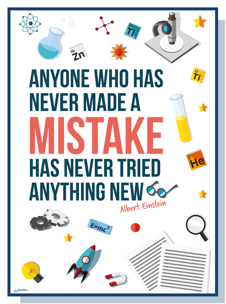 Make mistakes poster – doodle education