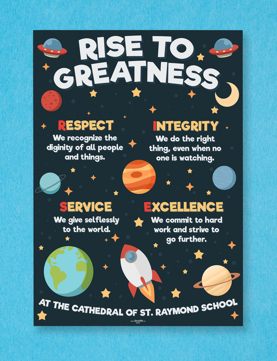 Rise poster – doodle education