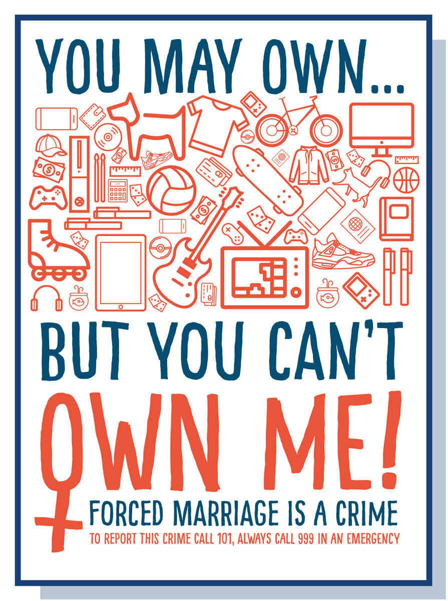 Forced marriage poster – doodle education