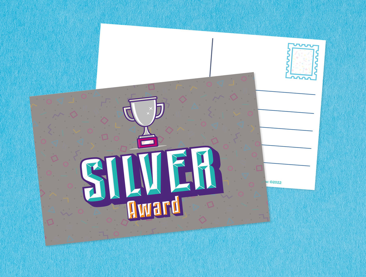 Silver award postcard – doodle education