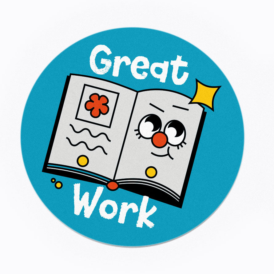 Great Work 2 Stickers – doodle education